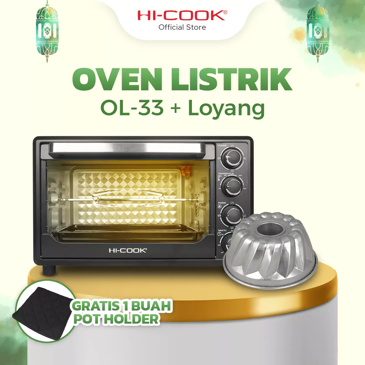 Oven Listrik Besar Terbaik OL-33 | Hi-Cook Official