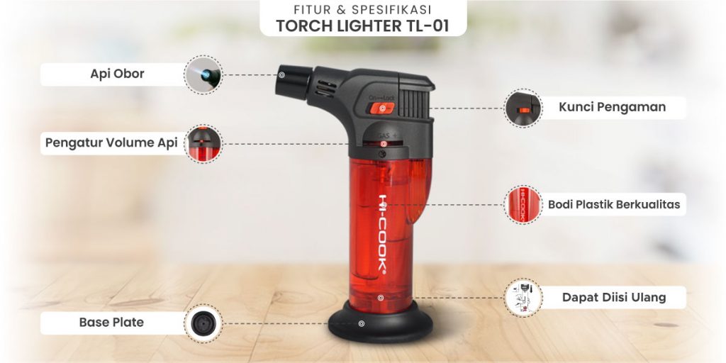 Torch Lighter Tipe TL-01 | Hi-Cook Official