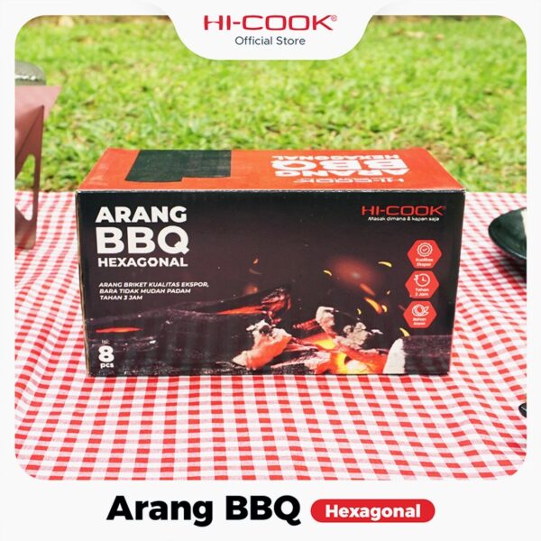 Briket Arang BBQ Hexagonal | Hi-Cook Official
