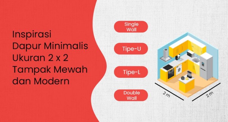 Inspirasi Desain Dapur Minimalis 2x2 yang Mewah & Modern